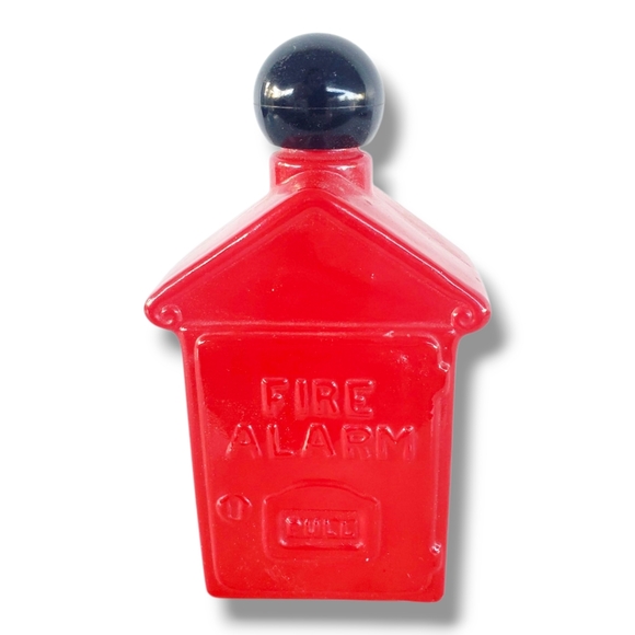 Grooming | Vintage Bottle Red Fire Alarm Box 4 Oz Glass Bottle Full ...